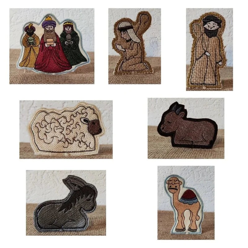 ITH Stickdatei Weihnachtskrippe Figuren-Set | stiXXie