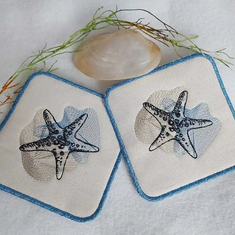 Stickdatei Seestern Vintage - maritimes Motiv